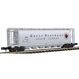 Bowser - 6-Bay Cylindrical Covered Hopper - Great Northern - 6-37280