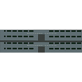 Golden Spk - 6-Window Coach Sides - Southern Pacific (gray) - 713-1013