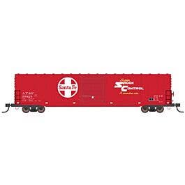 Intermount - 60' PS-1 Single-Door Boxcar - Ready to Run - Santa Fe (red ...