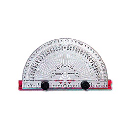 General - 6" Flexible Ultra Rule Stainless Steel Rules - Protractor ...