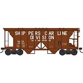 Bowser - 70-Ton 2-Bay Covered Hopper with Open Sides - Ready to Run ...