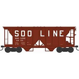 Bowser - 70-Ton 2-Bay Covered Hopper w/Open Sides - Ready to Run ...