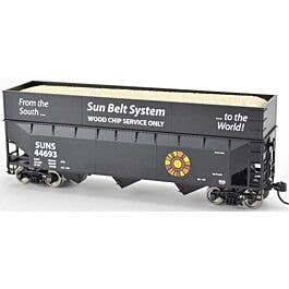 Bowser - 70-Ton Offset-Side Wood Chip Hopper with Flat Side Extensions ...