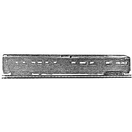 ECW - 85' Pullman-Standard Streamlined Passenger Car (Undecorated ...