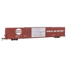 Walthers - 86' Pullman-Standard Double-Door Hi-Cube Boxcar - Ready to Run - Norfolk & Western ...