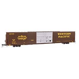 Walthers - 86' Pullman-Standard Double-Door Hi-Cube Boxcar - Ready to Run - Western Pacific(TM ...