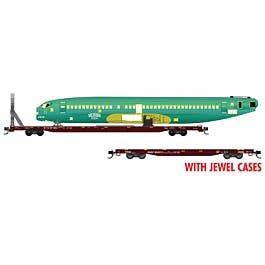 MicroTrain - 89' & 60' Flatcar w/Boeing Fuselage Load - Ready to Run ...