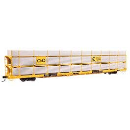 Walthers - 89' Flatcar w/Tri-Level Shielded Auto Rack - Ready to Run ...