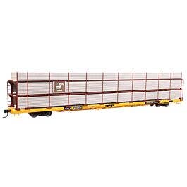 Walthers - 89' Flatcar w/Tri-Level Shielded Auto Rack - Ready to Run - Conrail #850245, TTKX ...
