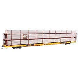 Walthers - 89' Flatcar w/Tri-Level Shielded Auto Rack - Ready to Run ...