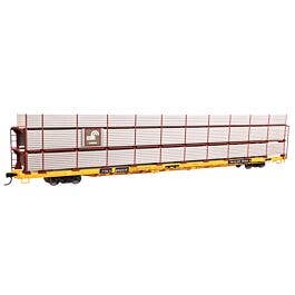 Walthers - 89' Flatcar w/Tri-Level Shielded Auto Rack - Ready to Run ...