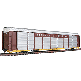 Walthers - 89' Thrall Enclosed Tri-Level Auto Carrier - Ready to Run - Norfolk & Western ETTX ...