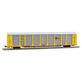 MicroTrain - 89' Tri-Level Enclosed Auto Rack - Ready to Run - Chessie System B&O Rack, Trailer ...