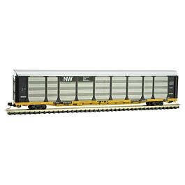 MicroTrain - 89' Tri-Level Enclosed Auto Rack - Ready to Run - Norfolk ...