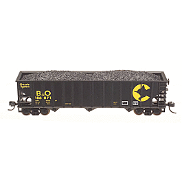 Atlas - 90-Ton 3-Bay Hopper w/Load - Chessie (B&O) #186866 (black ...