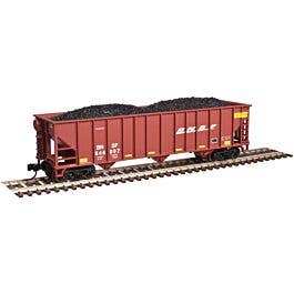 Atlas Trnm - 90-Ton 3-Bay Hopper w/Load - Ready to Run - BNSF #646637 ...