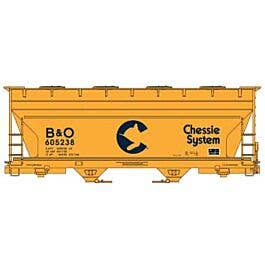 Accurail - ACF 2-Bay Covered Hopper - Kit - Chessie System B&O #605238 ...
