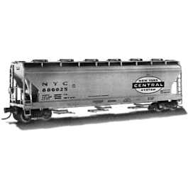 MicroTrain - ACF 3-Bay Center Flow Covered Hopper - Round Hatch Version ...