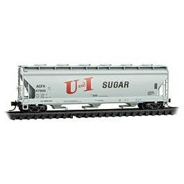 MicroTrain - ACF 3-Bay Center Flow Covered Hopper w/Round Hatches ...