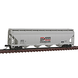 Atlas Trnm - ACF(R) 5250 4-Bay Covered Hopper - Ready to Run - Borg Warner Chemicals ACFX #53172 ...