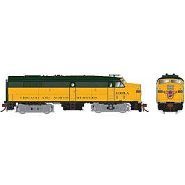 Rapido - Alco-MLW FA-2 Phase Ib - LokSound and DCC - Chicago & North Western 4103-A (yellow ...
