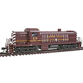 Walthers - Alco RS2 - Standard DC - Lehigh Valley #214 (red, gold, white) - 910-9020