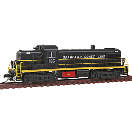 Atlas - Alco RS3 - Standard DC - Master(R) - Seaboard Coast Line #1165 (black, yellow, silver ...