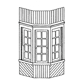 Sequoia - Bay Window Kit, Metal - 135-1009