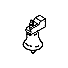 Det West - Bells pkg(2) - End of Fuel Tank Mount - 235-238