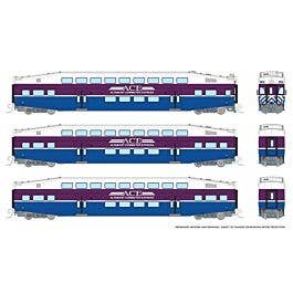Rapido - Bilevel Commuter Cab Car & 2 Coach Set - Ready to Run ...