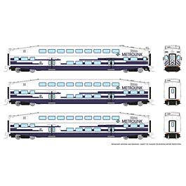 Rapido - Bilevel Commuter Cab Car & 2 Coach Set - Ready to Run ...