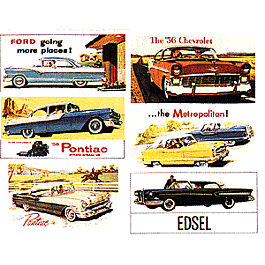 Blair Line - Billboard Signs - 1950s Cars #1 - 184-2417