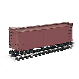 Bachmann - Boxcar w/Metal Wheels - Unlettered (brown) - 160-93370