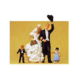 Preiser - Bride, Groom, Ring Bearer & Flower Girl - 590-45041