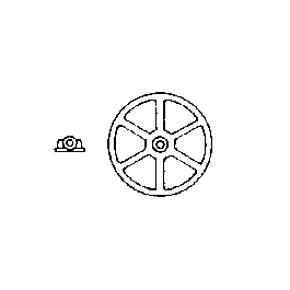 Grandt - Cable Sheave/Bearing - 34" Diameter - 300-3525