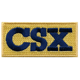 Sundance - Cloth Railroad Patch - CSX (yellow, blue) 2-3/8 6cm ...
