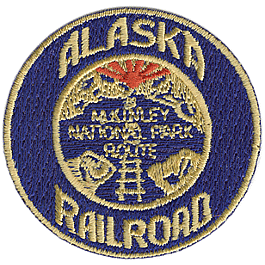 Sundance - Cloth Railroad Patch - Alaska Railroad (McKinley Route; blue ...