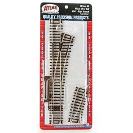 Atlas - Code 83 Snap-Switch(R) Manual Turnout - 18" Radius, Right Hand ...