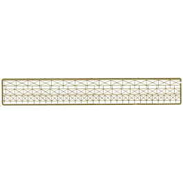 N Scl Arch - Cross Bar Fence w/Gate - 620 Scale Feet Total - 716-61072