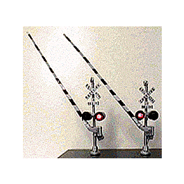 NJ Intl - Crossing Gate Signals - Assembled w/Gate Mounted Flashing ...