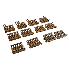 GC Gems - Curved Bridge Deck Section pkg(6) - 1" - 295-TB27