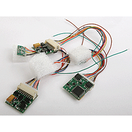 MRC - DCC Control Decoder 3-Pack - Universal w/9-Pin JST & NMRA 8-Pin ...