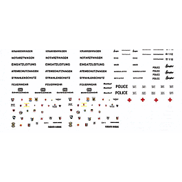 Herpa - Decals - German Vehicles - Fire Trucks - 326-50074