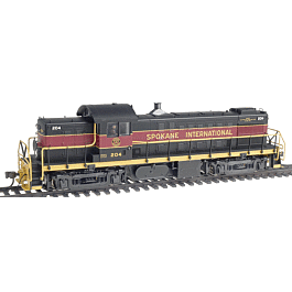 Atlas - Diesel Alco RS-1 - Powered - Spokane International #204 (black, red, yellow) w/Friction ...