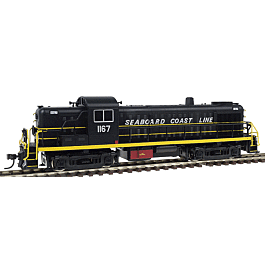 Atlas - Diesel Alco RS-3 Classic Powered - Seaboard Coast Line #1167 (black, silver, yellow ...