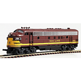 E-R Models - Diesel EMD FP7 Powered - Soo Line #500A w/Dual Headlight & Dynamic Brakes - 262-4002