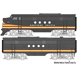 MicroTrain - Diesel EMD FT A-B Set Powered - Northern Pacific #6000 ...