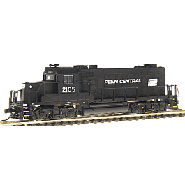 Walthers - Diesel EMD GP20 - Powered - Penn Central #2105 (black, white lettering) - 920-7872