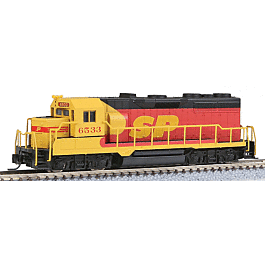 MicroTrain - Diesel EMD GP35 Powered - Southern Pacific #6533 (SPSF Merger Scheme, red, yellow ...