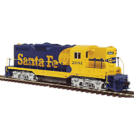 Atlas - Diesel EMD GP7 Powered w/Dynamic Brakes - Santa Fe #2681 (blue ...